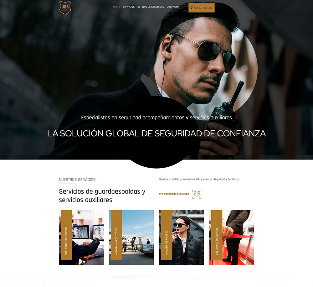 Diseño, SEO y Google Ads de Universal Security Solutions